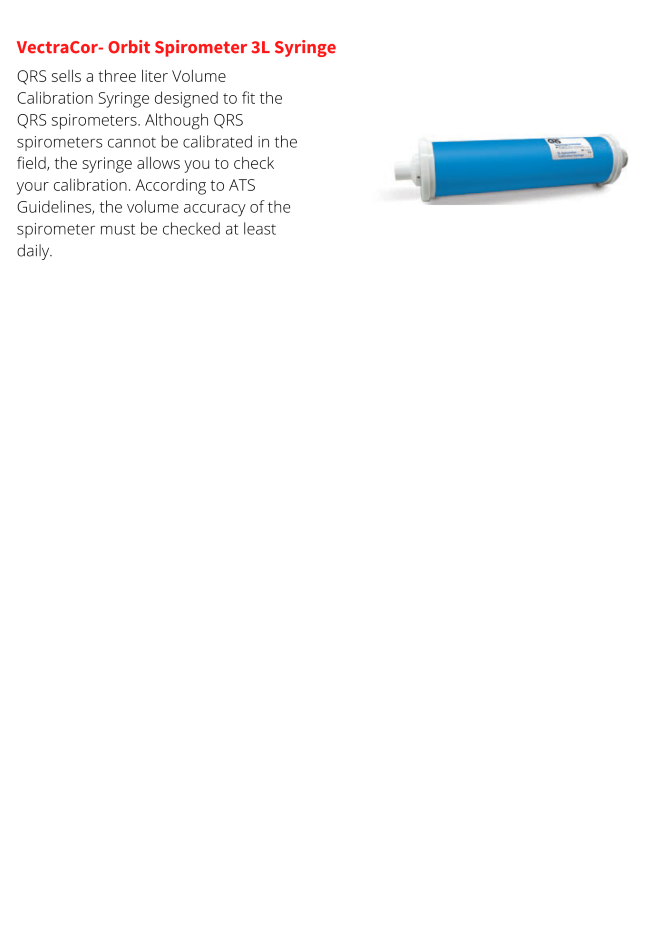 VectraCor: Orbit Syringe 3L