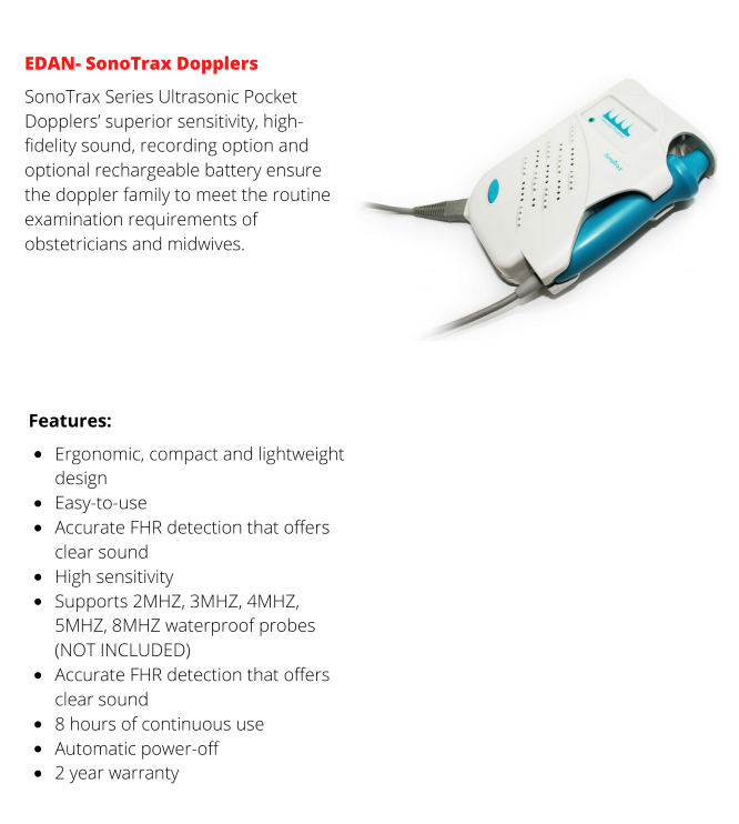 EDAN Diagnostics: SonoTrax Vascular Doppler