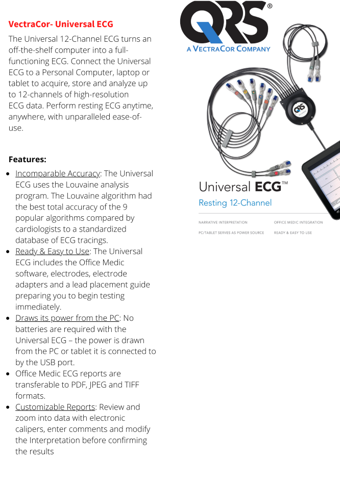 VectraCor: Universal ECG